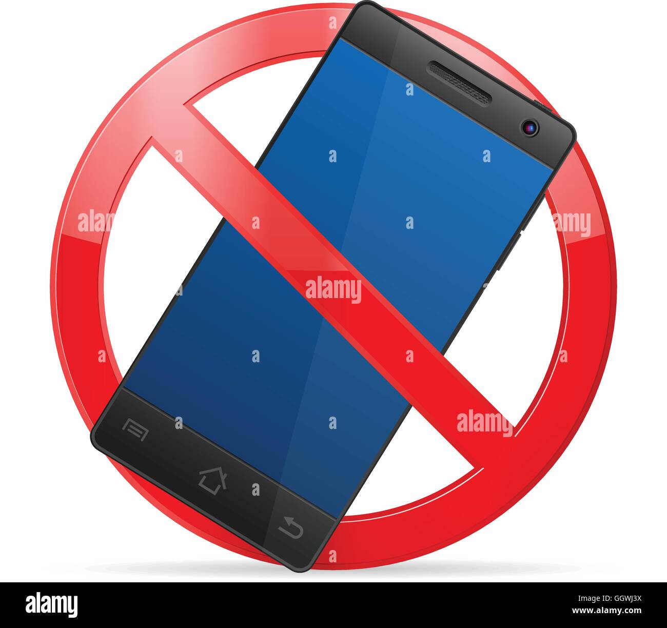 Handy verbot zeichen Stock-Vektorgrafiken kaufen - Alamy