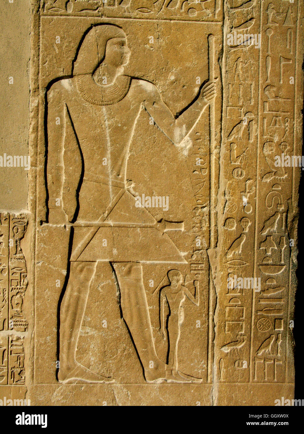 Entlastung der Tür am Eingang zum Grab des Mereruka. Mereruka war Wesir ...