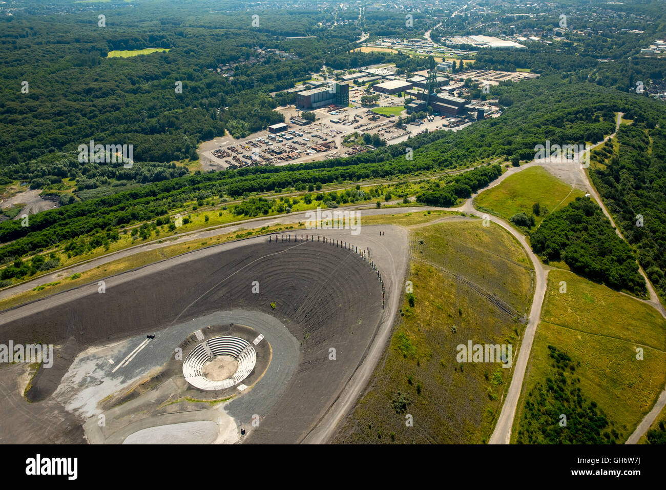 Luftaufnahme, ist Prosper-Haniel in Bottrop die letzte aktive Zeche in ...