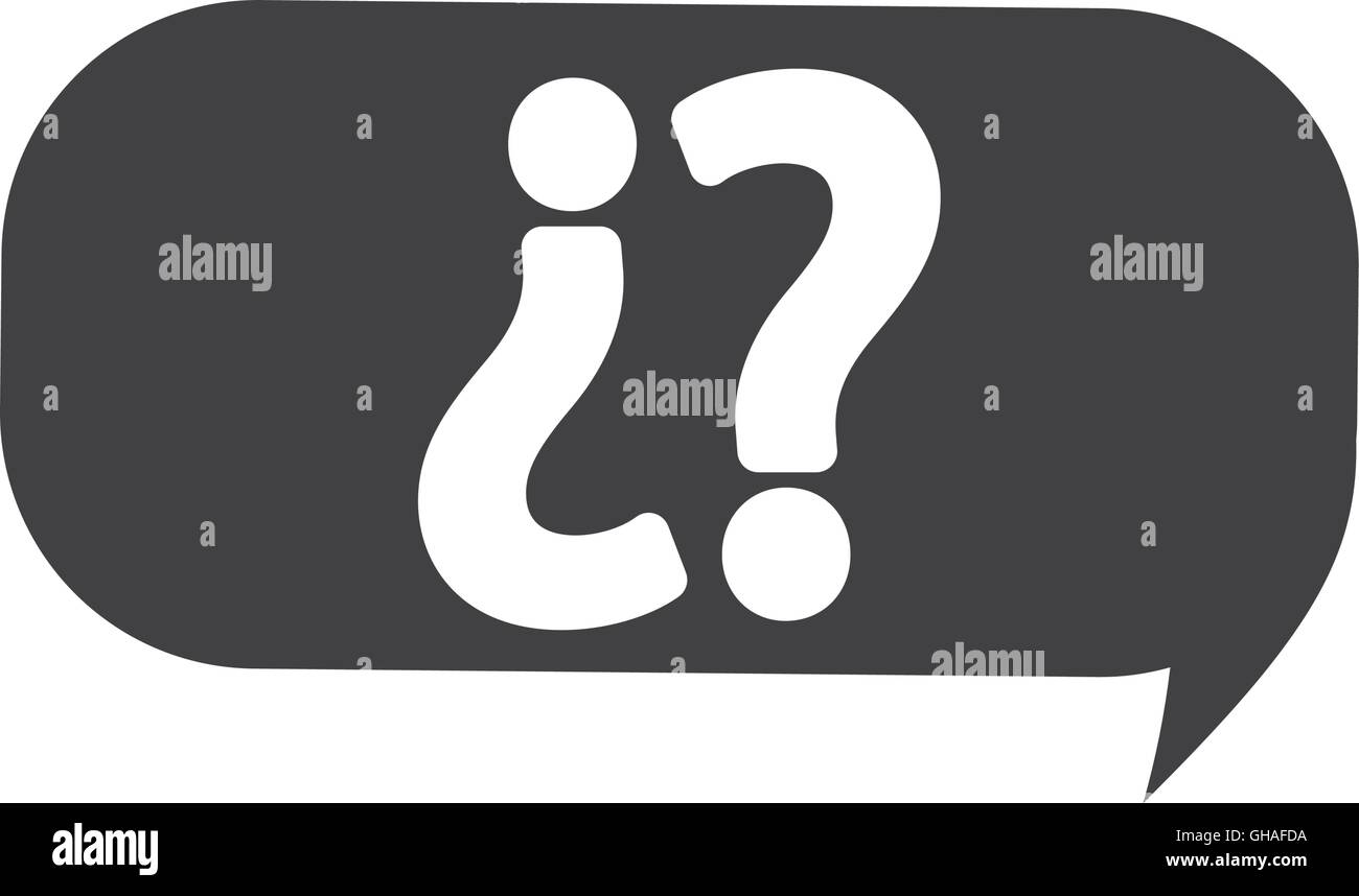 Fragezeichen Blase Fragen, warum Symbol. Vektorgrafik Stock ...