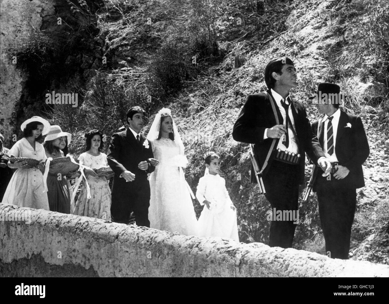 DER PATE der Paten USA 1972 Francis Ford Coppola Hochzeit von Michael ...