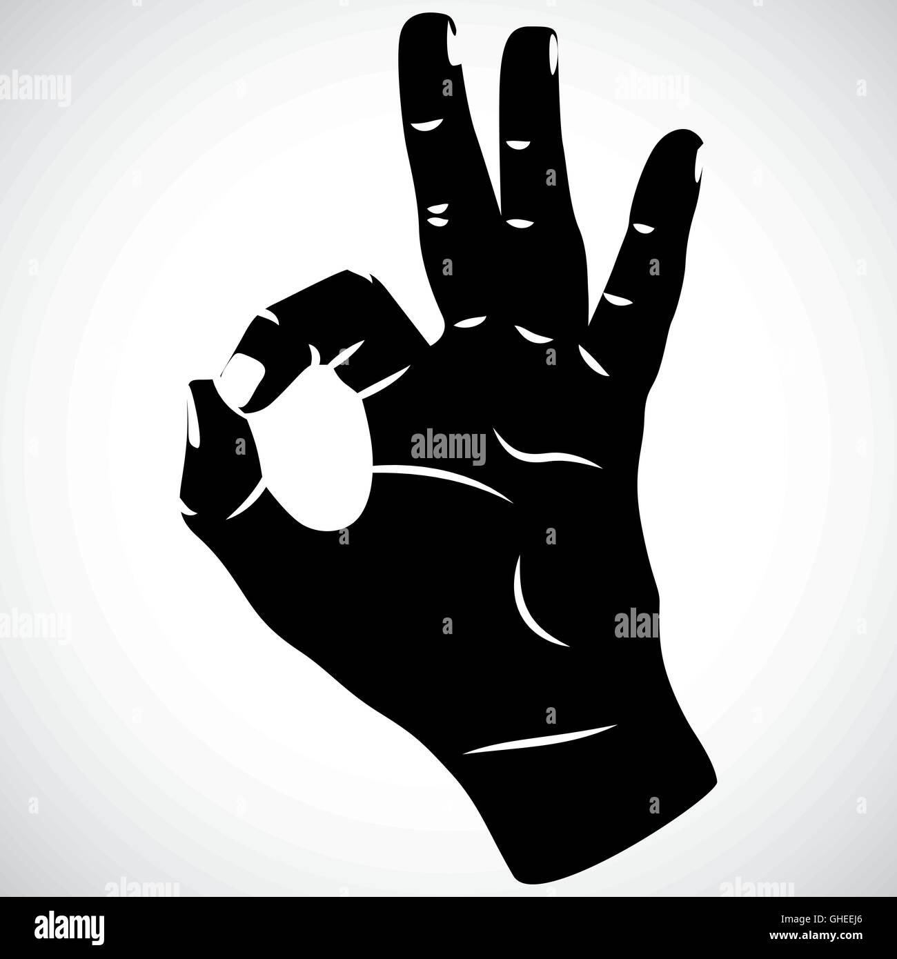 Sign language ok symbol vektor vektoren -Fotos und -Bildmaterial in ...