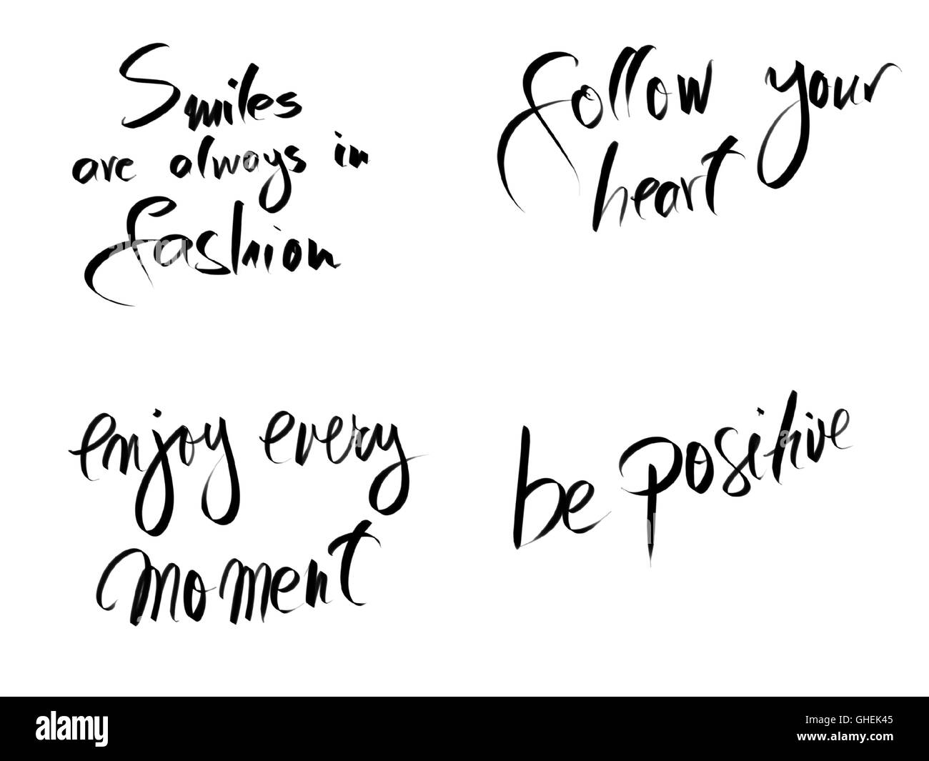 Fotocollage mit freundlichen Grüßen, isoliert auf weiss. Authentische ...