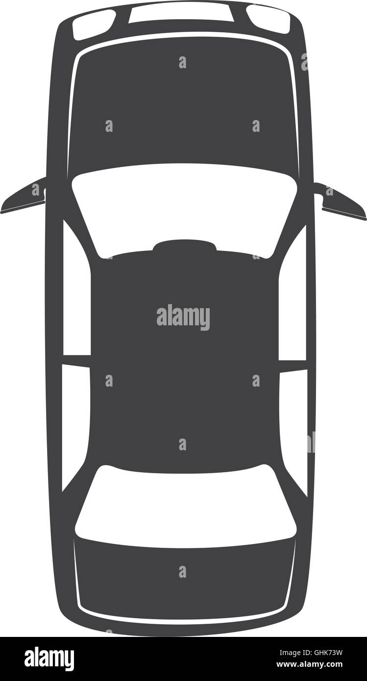 Auto Fahrzeug oben Symbol Vektorgrafik Stock-Vektorgrafik - Alamy