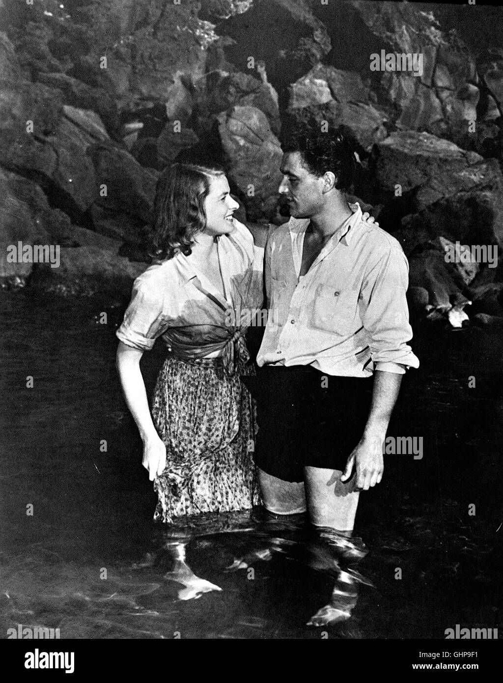 "Stromboli" Mit INGRID BERGMAN (Karen) Und MARIO VITALE (Fischer ...