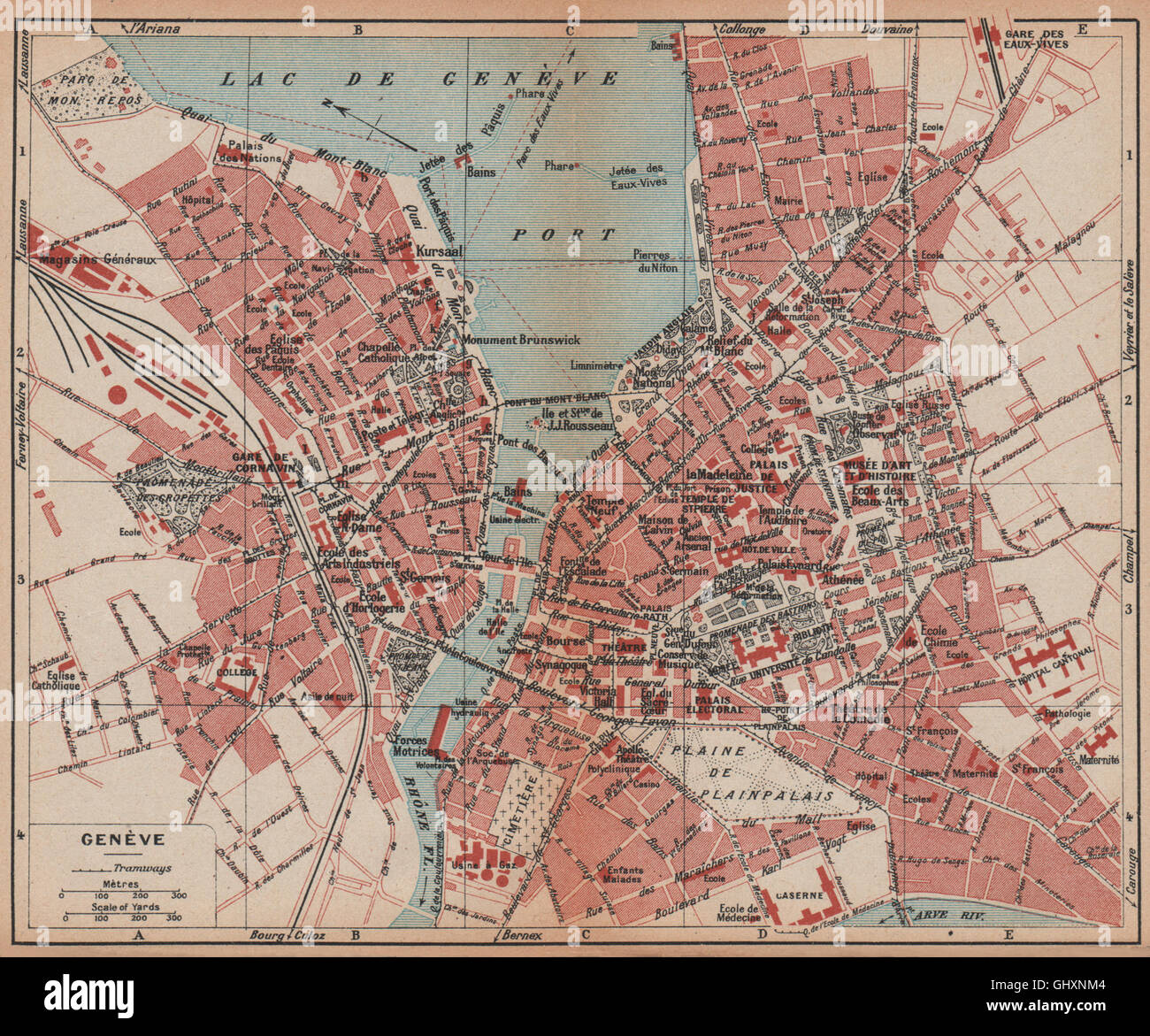 Genfer stadtplan -Fotos und -Bildmaterial in hoher Auflösung – Alamy
