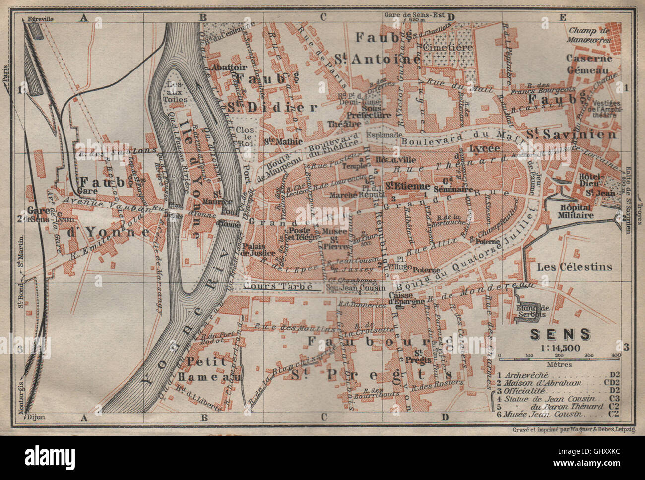 Karte von sens -Fotos und -Bildmaterial in hoher Auflösung – Alamy