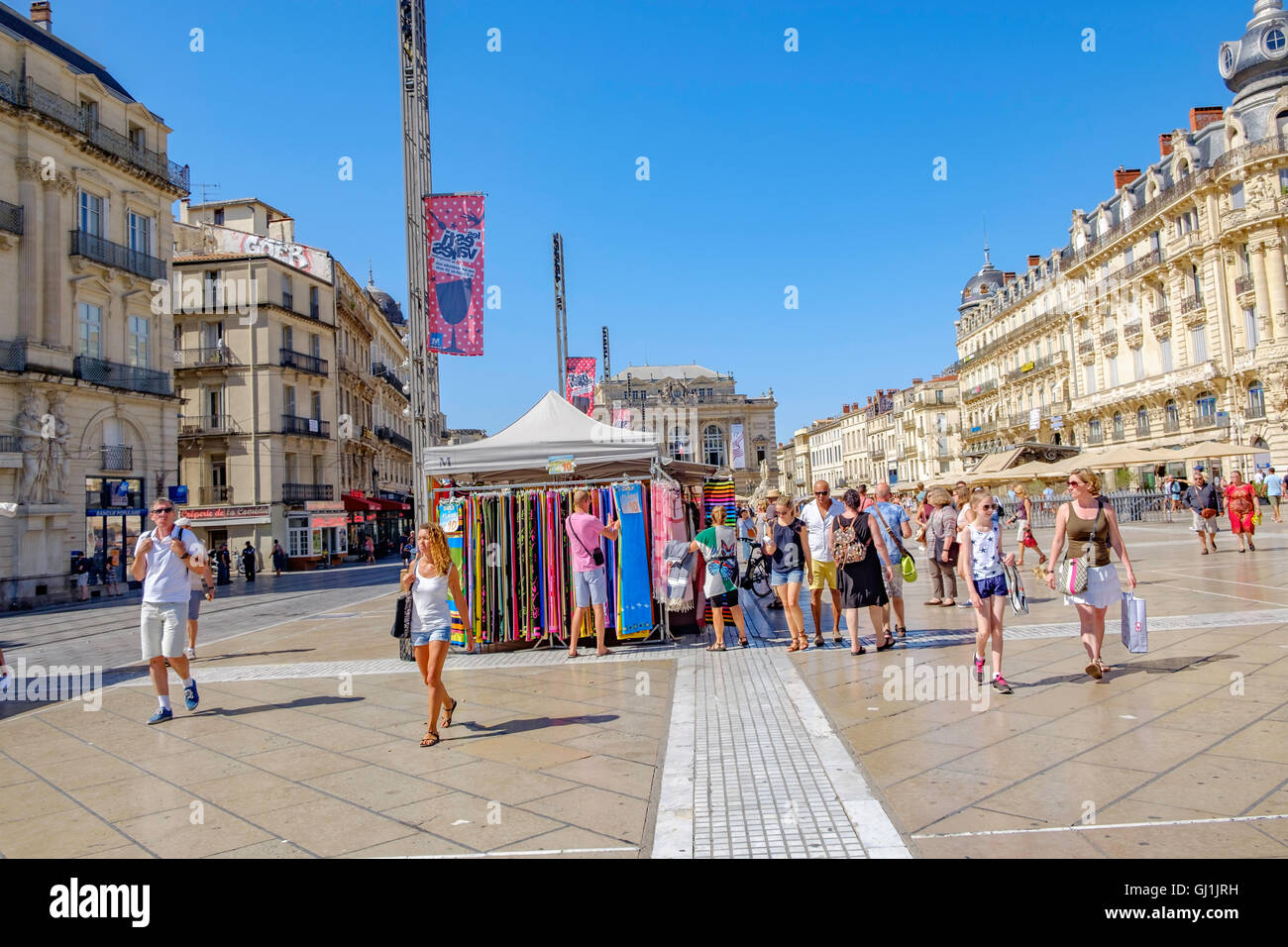 Montpellier France Old Town Stockfotos & Montpellier France Old Town ...