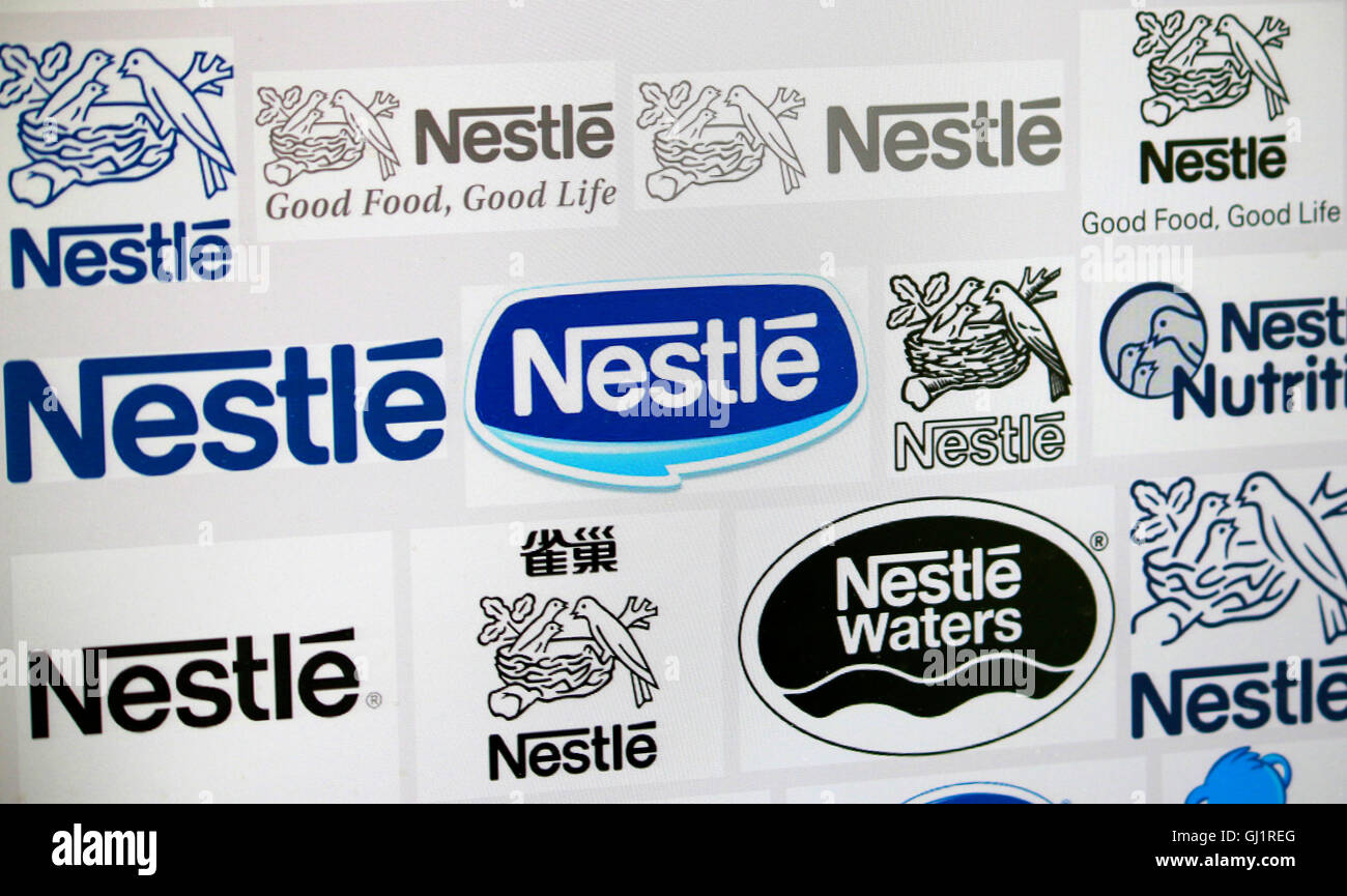 Nestle logo -Fotos und -Bildmaterial in hoher Auflösung – Alamy