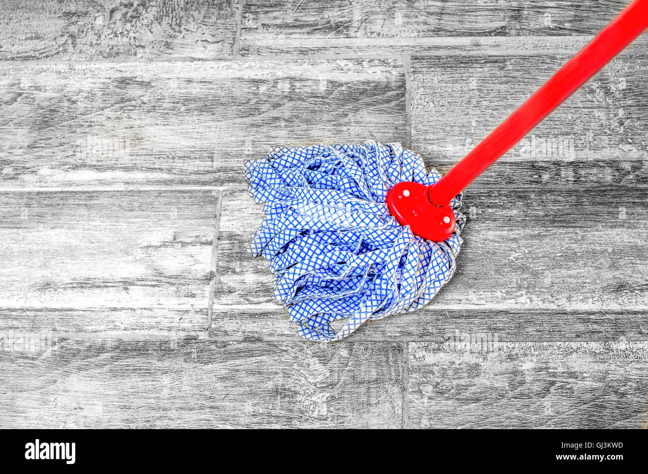 Wischen Sie Boden Mop Hausarbeit Hauswirtschaft Stockfotografie - Alamy
