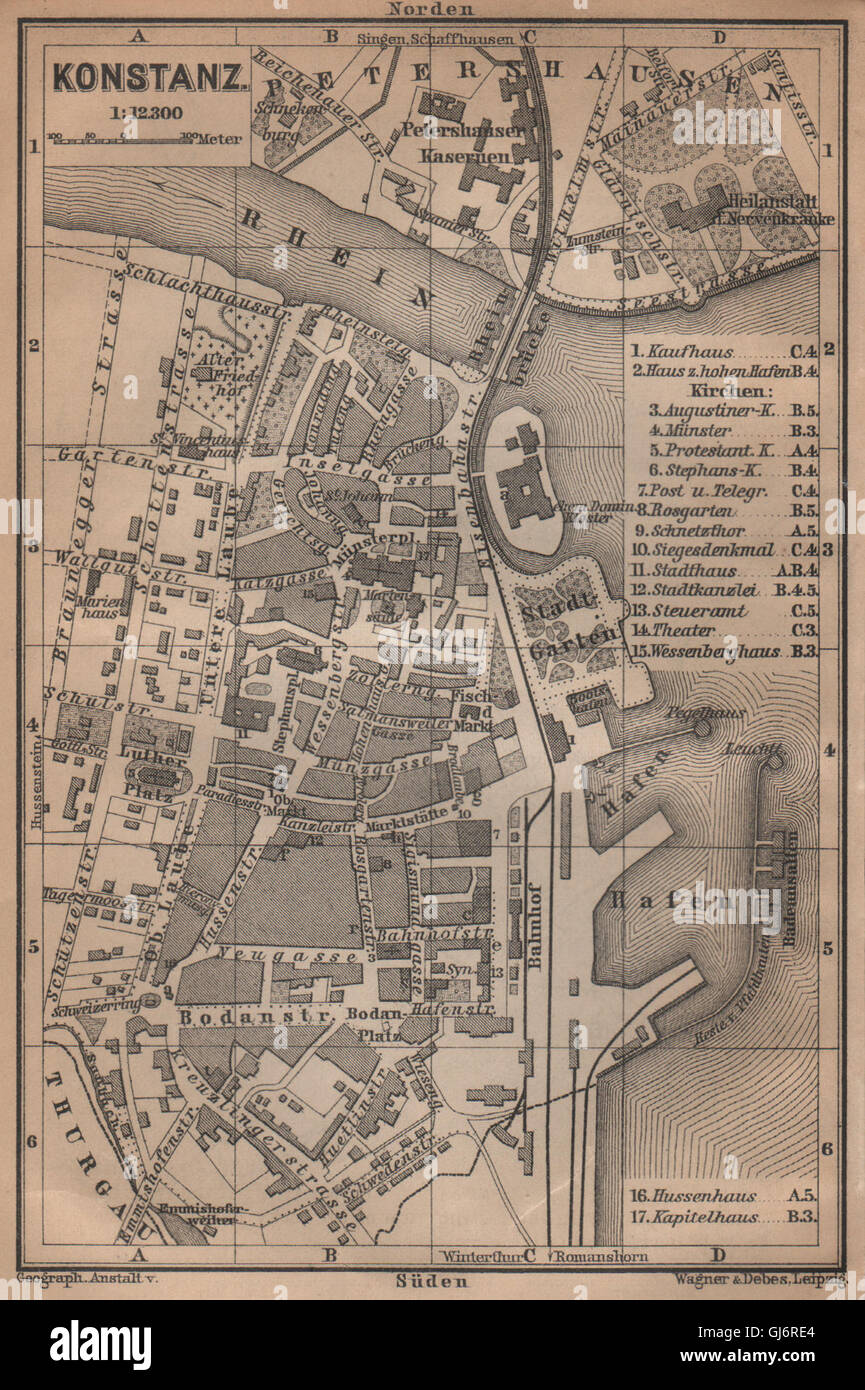 Konstanz city map -Fotos und -Bildmaterial in hoher Auflösung – Alamy