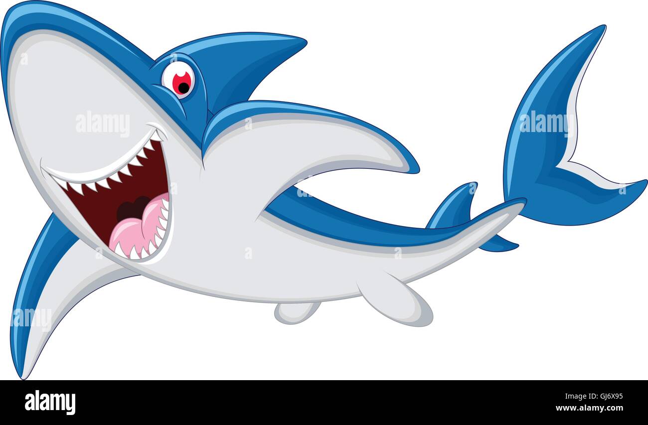 Cute shark cartoon animal -Fotos und -Bildmaterial in hoher Auflösung ...