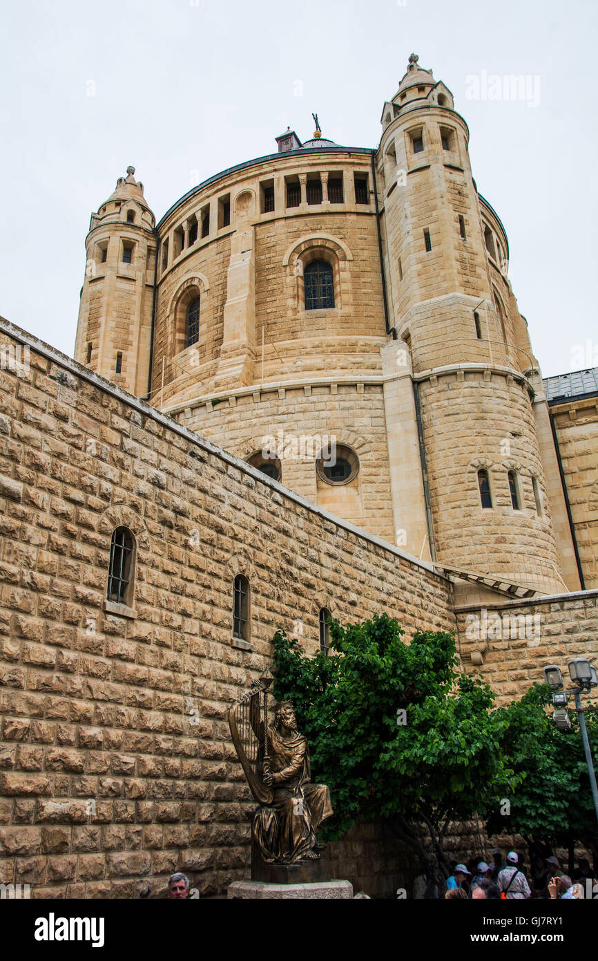 Israel, Jerusalem, Altstadt, Berg Zion, Dormitio Abtei, zentrale ...