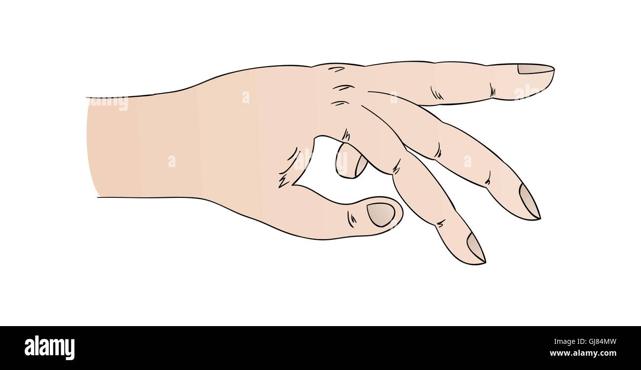 Cartoon pointing hand symbol Stock-Vektorgrafiken kaufen - Alamy