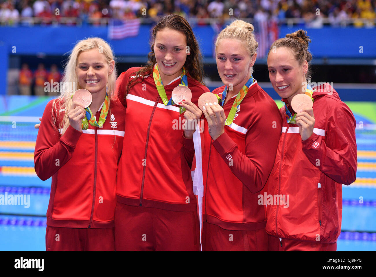 Rio De Janeiro, Brasilien. 13. August 2016. L-r: Pernille Blume, Mie ...