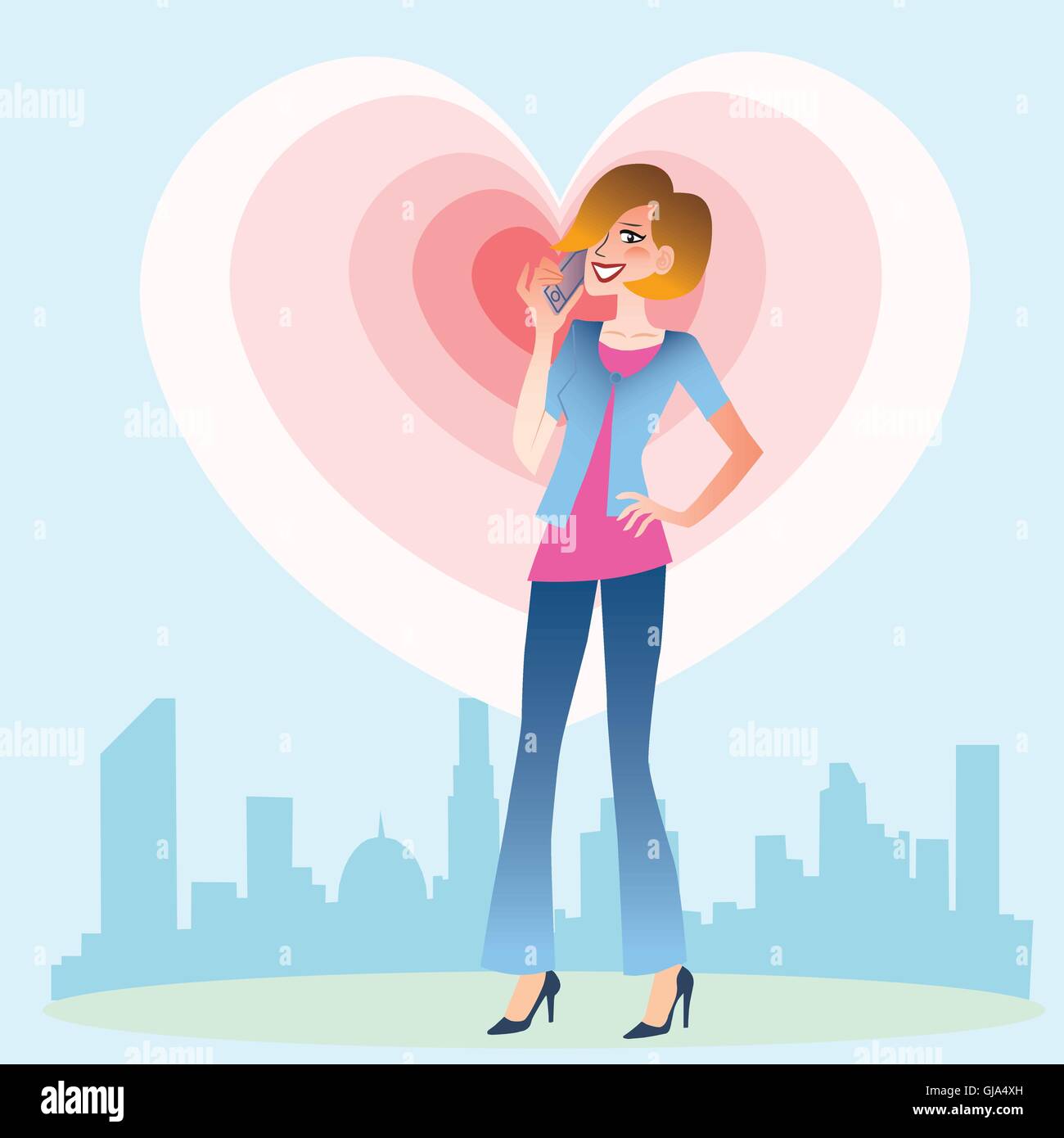 Talking young Stock-Vektorgrafiken kaufen - Alamy