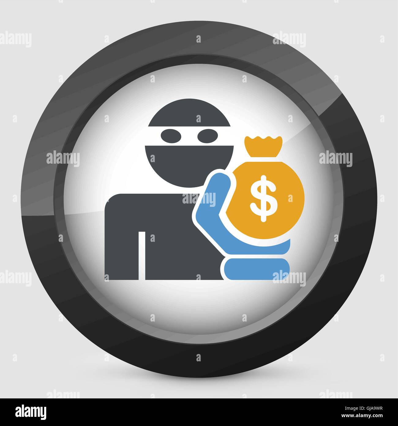 Konzept des gelddiebstahls Stock-Vektorgrafiken kaufen - Alamy