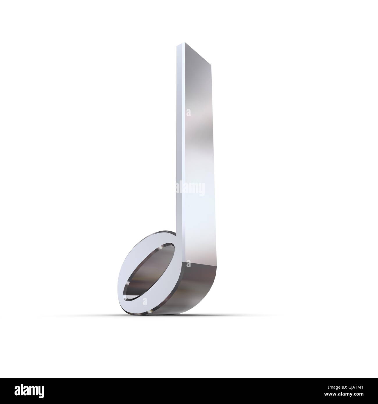 Metal music note 3d render -Fotos und -Bildmaterial in hoher Auflösung ...