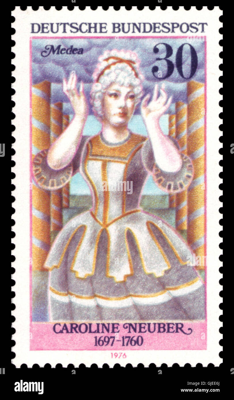 DBP 1976 908 Friederike Caroline Neuber Stockfotografie - Alamy