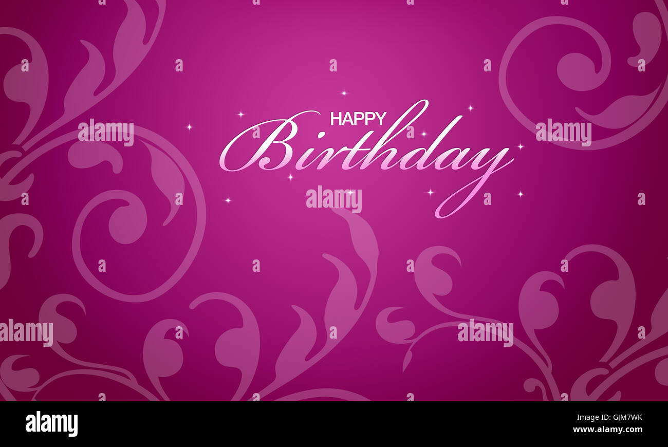 Pink happy birthday card -Fotos und -Bildmaterial in hoher Auflösung ...