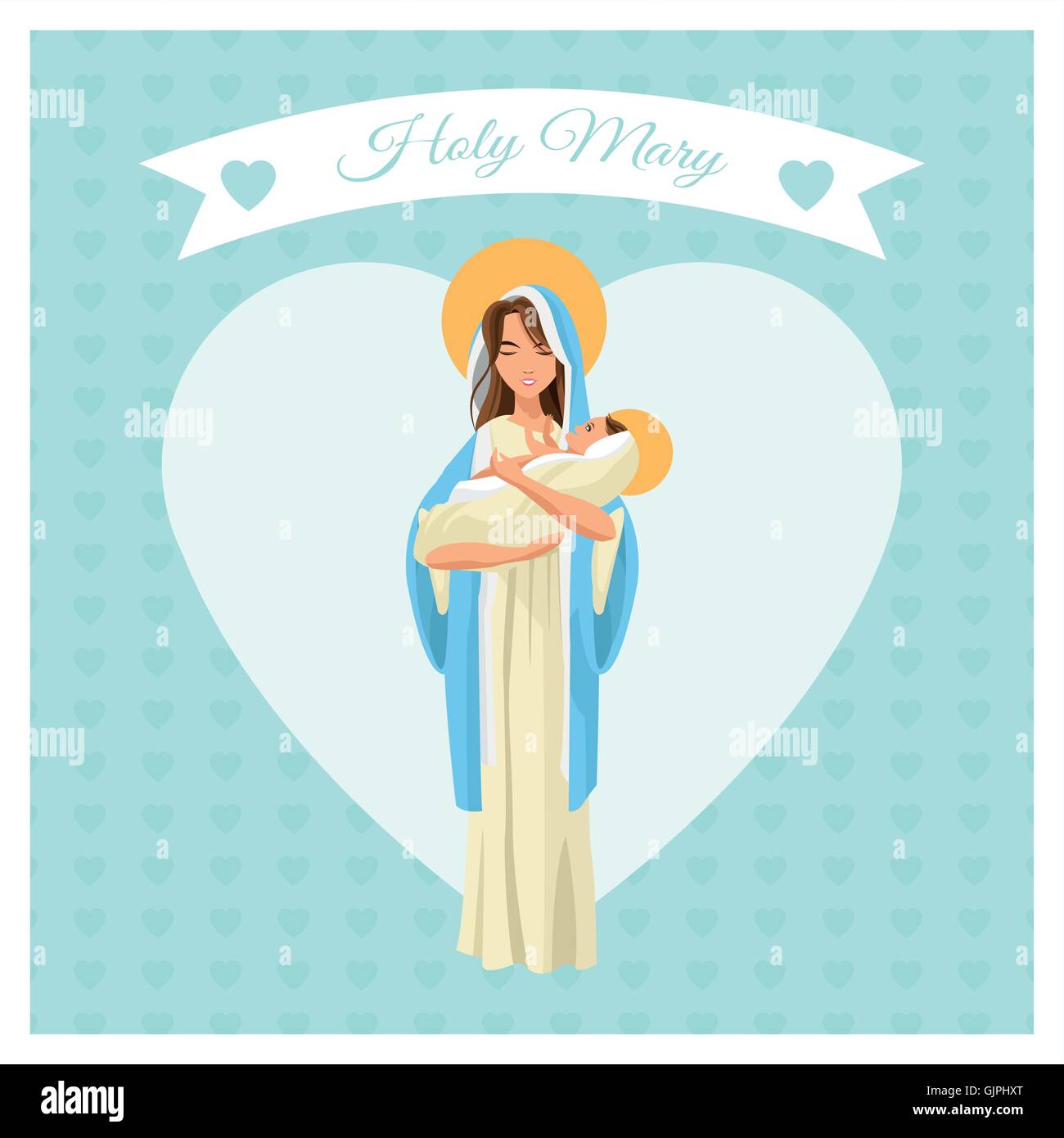Mary jesus cartoon design Ausgeschnittene Stockfotos und -bilder - Alamy
