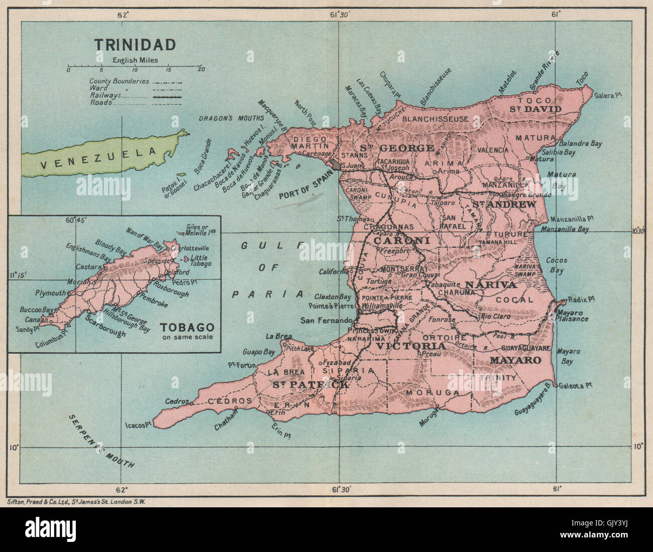 Trinidad map -Fotos und -Bildmaterial in hoher Auflösung – Alamy