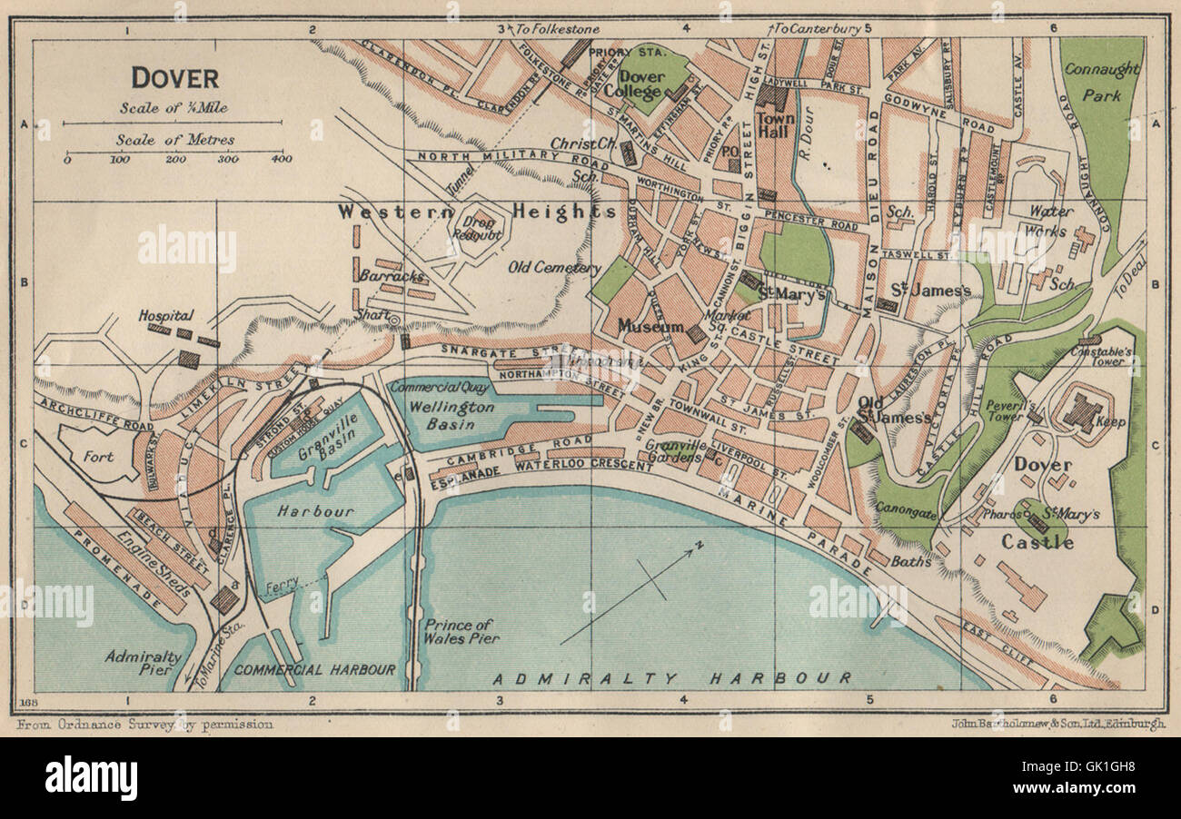 Map Of Dover Stockfotos und -bilder Kaufen - Alamy