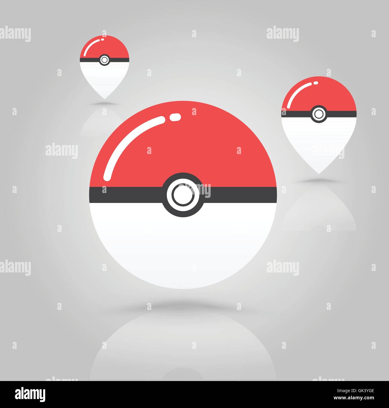 Pokeball symbol Stock-Vektorgrafiken kaufen - Alamy