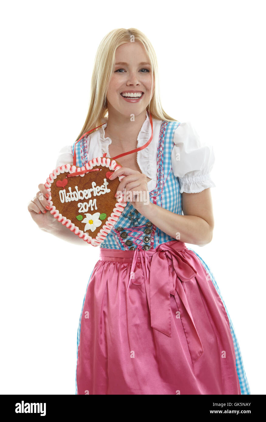 Woman Young Happy Dirndl Dekollete Fotos Und Bildmaterial In Hoher