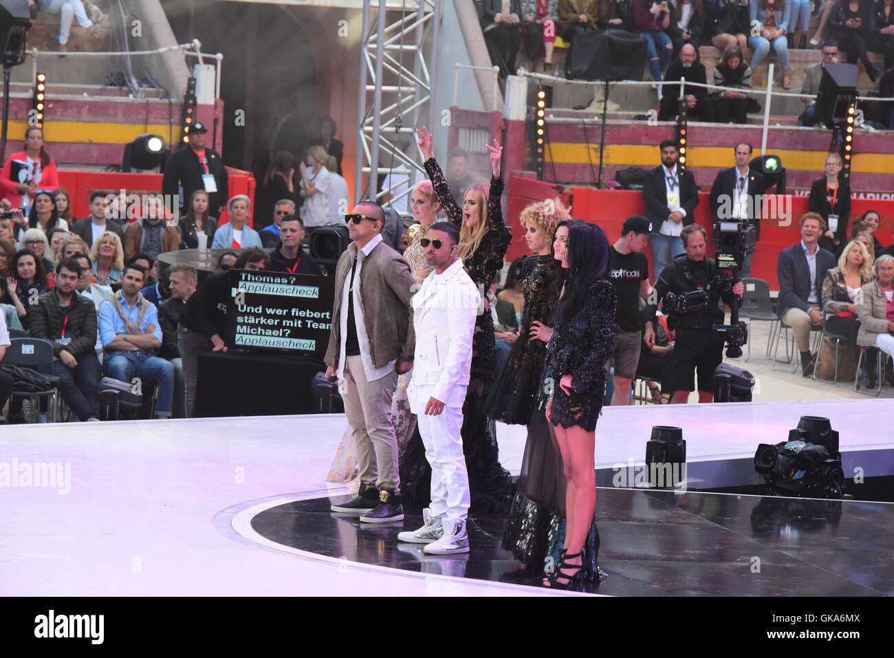 Finale der TV show "Deutschlands Next Topmodel" im Coliseo Balear ...