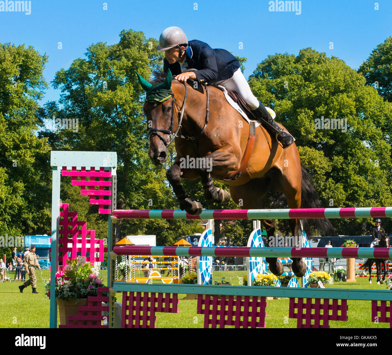 Uk springreiten -Fotos und -Bildmaterial in hoher Auflösung – Alamy