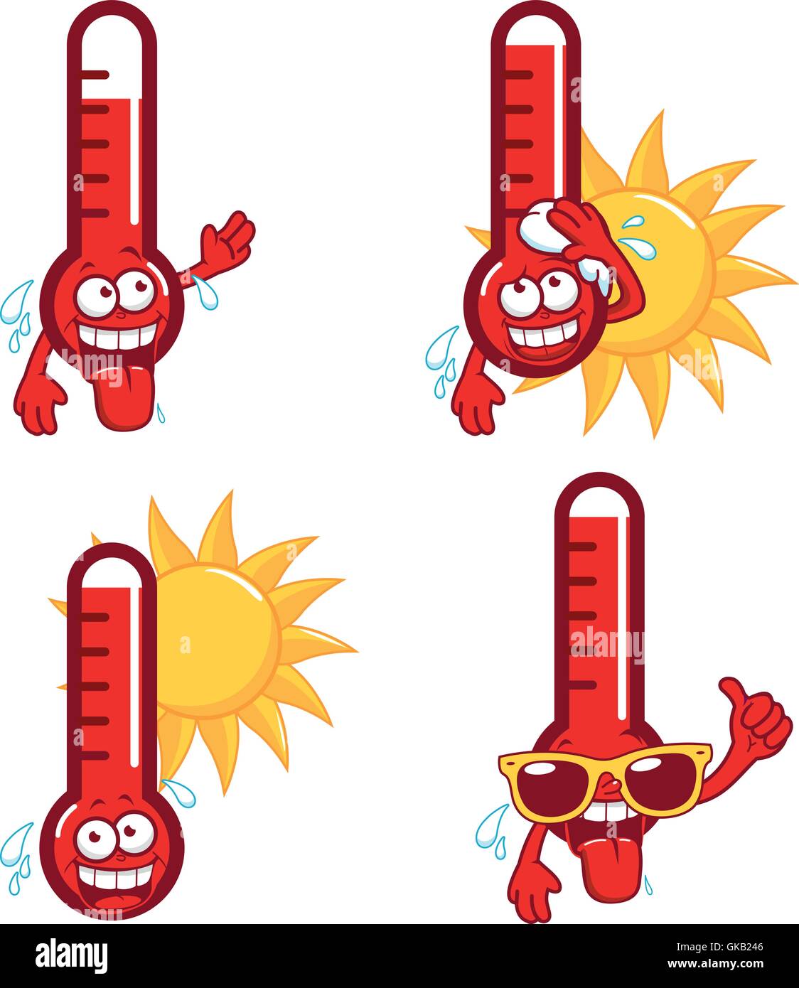 Cartoon thermometer -Fotos und -Bildmaterial in hoher Auflösung – Alamy