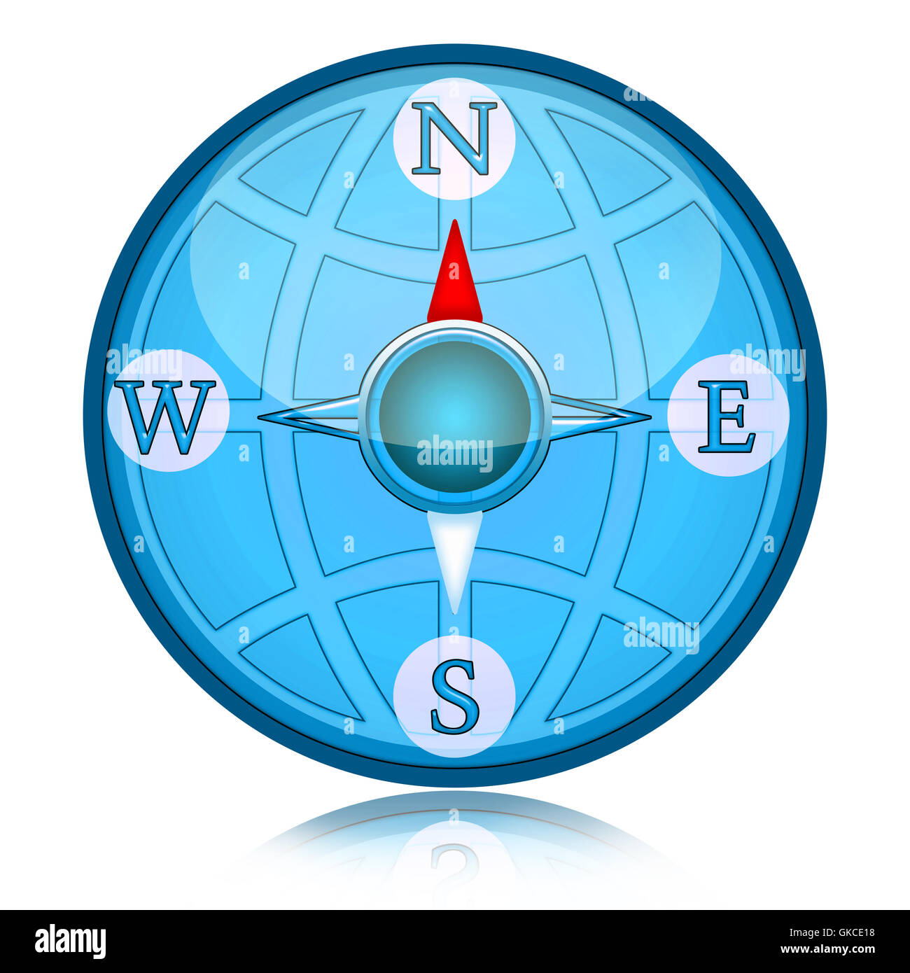 Kompassrose zeichen Ausgeschnittene Stockfotos und -bilder - Alamy