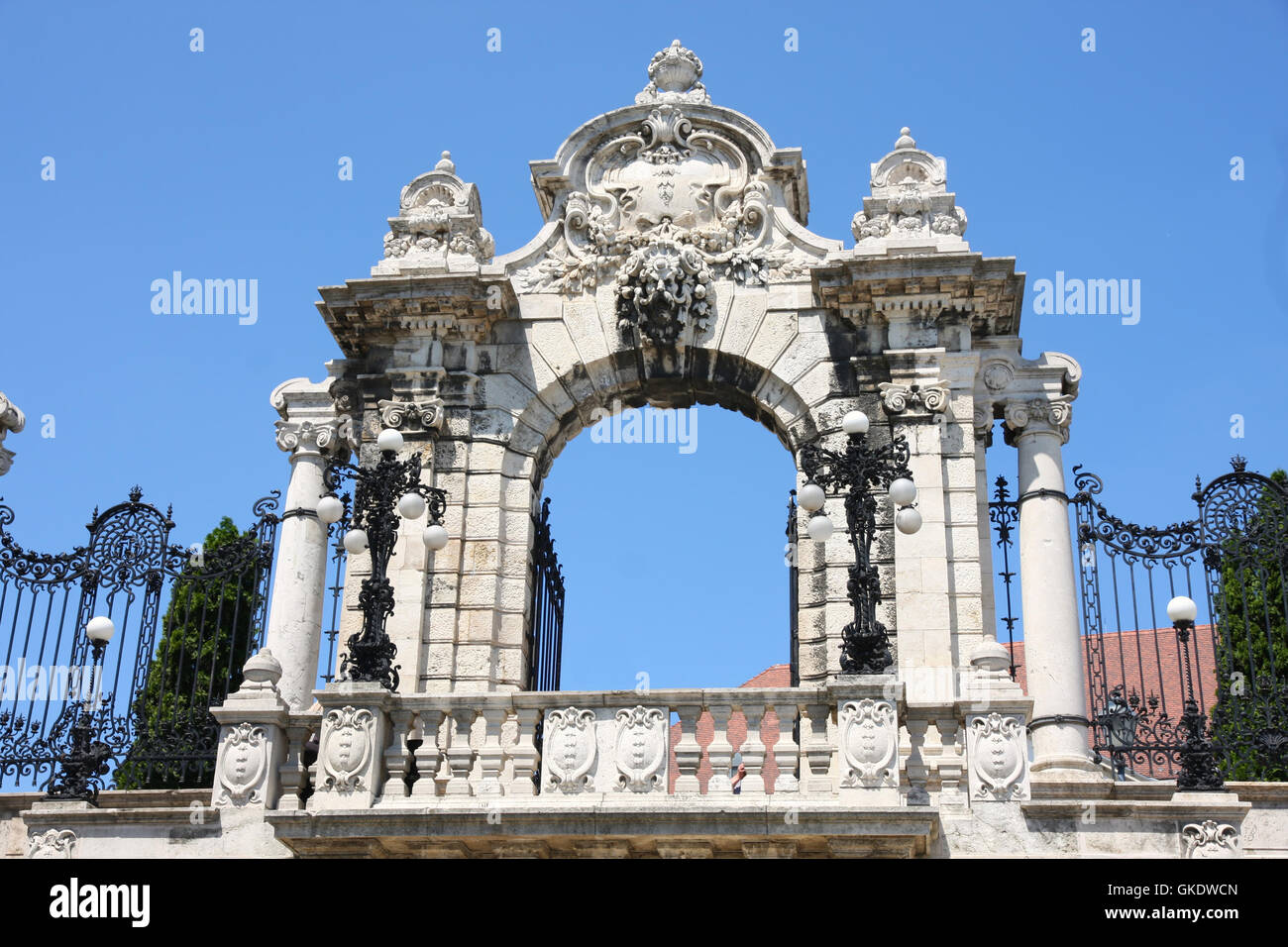 Tor der Budaer Burg in Budapest, Ungarn Stockfotografie - Alamy