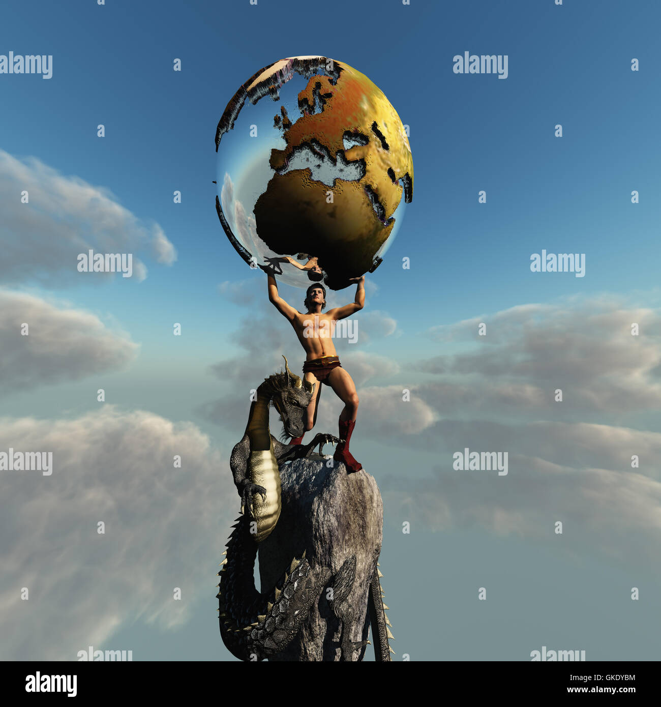 Atlas God Stockfotos und -bilder Kaufen - Alamy
