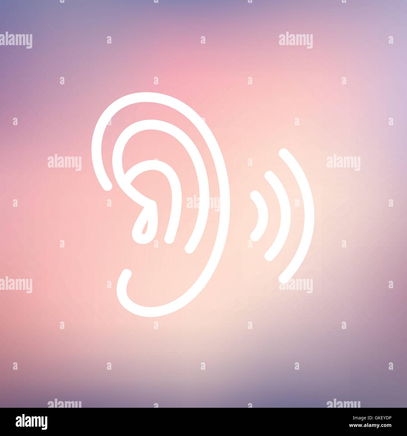 Ohr symbol -Fotos und -Bildmaterial in hoher Auflösung – Alamy