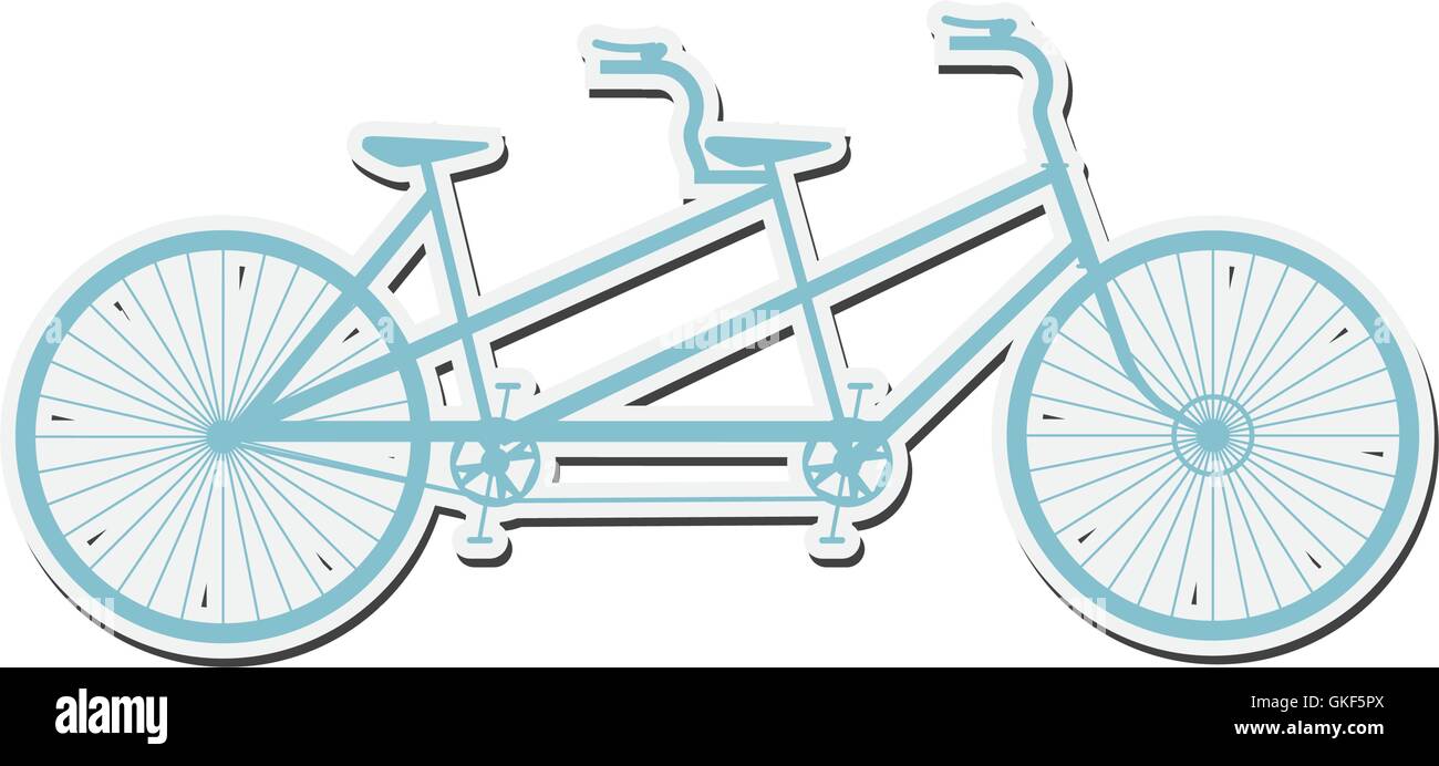 Tandem mountainbike Stock-Vektorgrafiken kaufen - Alamy