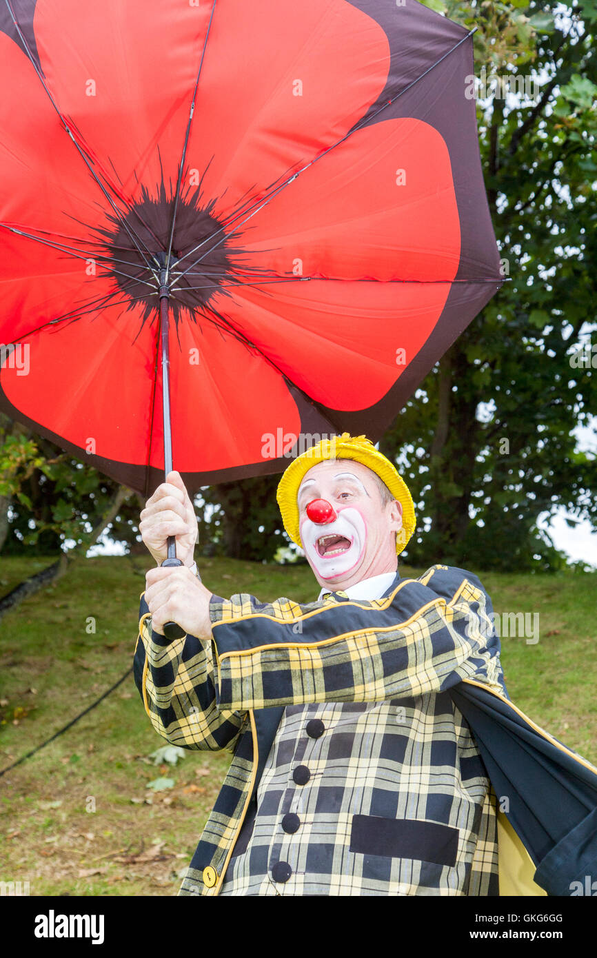 Funny circus clown falling on -Fotos und -Bildmaterial in hoher ...