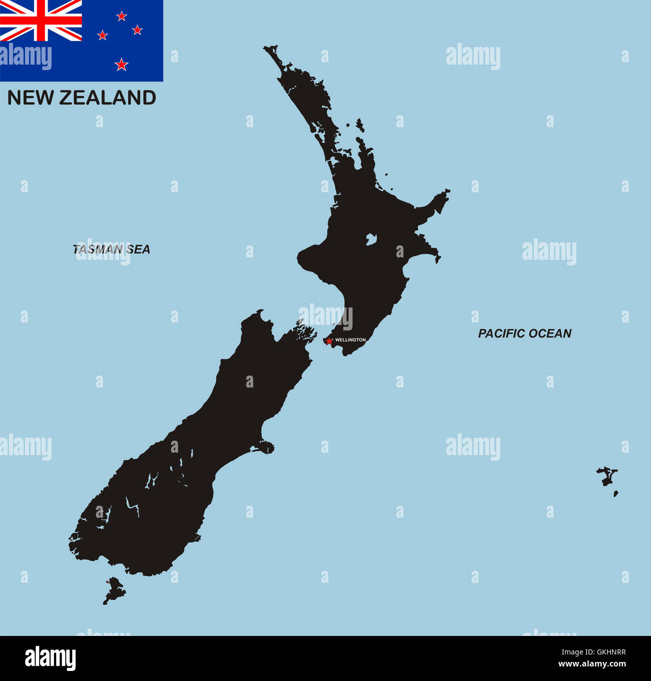 Neuseeland karte -Fotos und -Bildmaterial in hoher Auflösung – Alamy