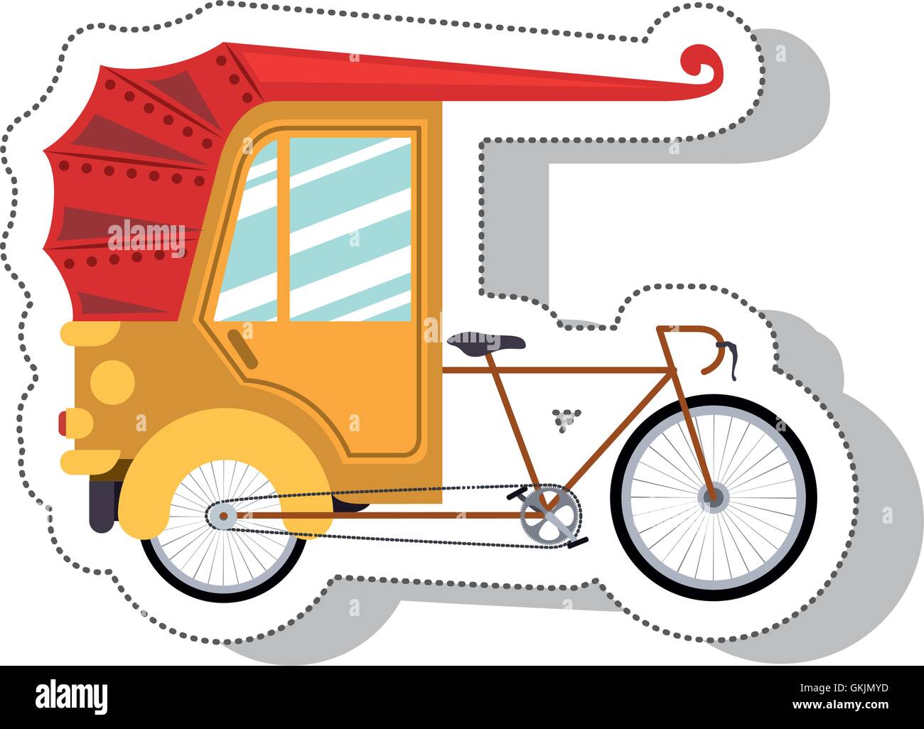 Zyklus rikscha Stock-Vektorgrafiken kaufen - Alamy