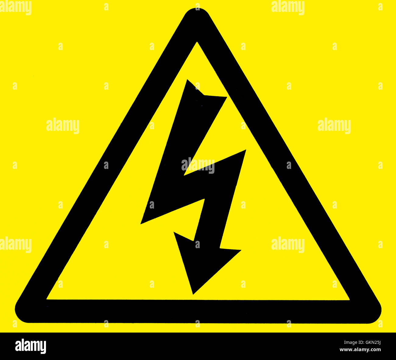 Strom symbol strom blitz zeichen sicherheit warnung gefahr -Fotos und ...