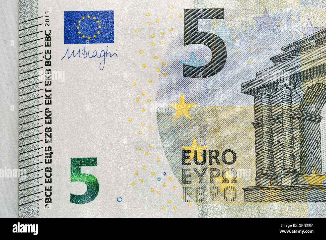 Five euro banknote -Fotos und -Bildmaterial in hoher Auflösung – Alamy