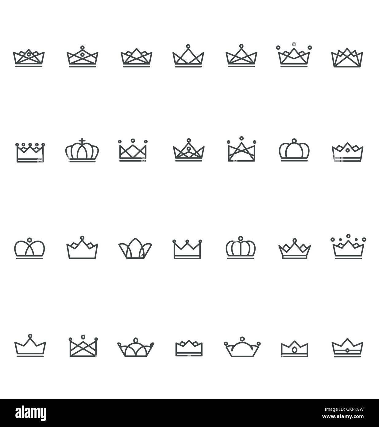 The crown Stock-Vektorgrafiken kaufen - Alamy