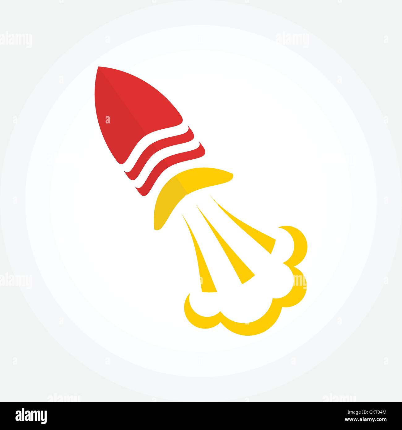 Rakete in Space Logo Vorlage Stock-Vektorgrafik - Alamy