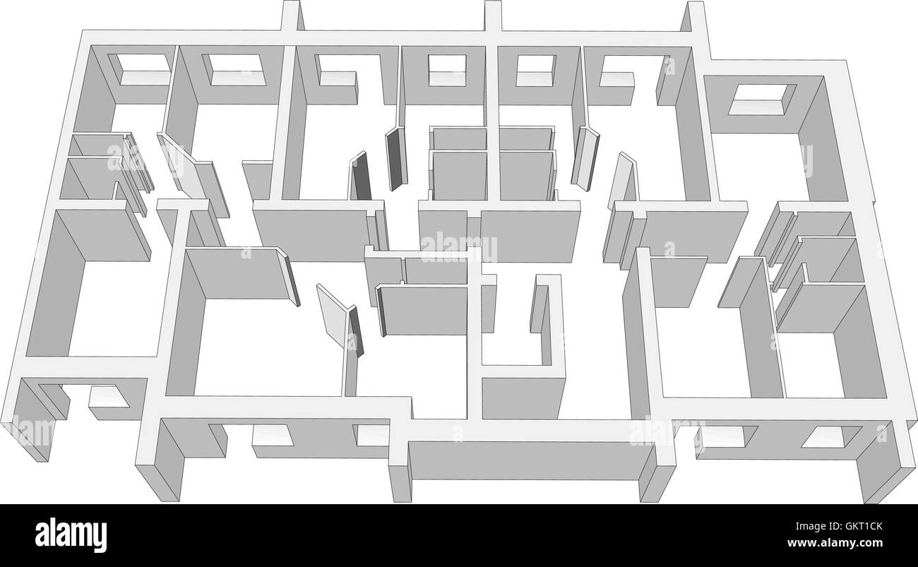 Grundriss treppe Stock-Vektorgrafiken kaufen - Alamy