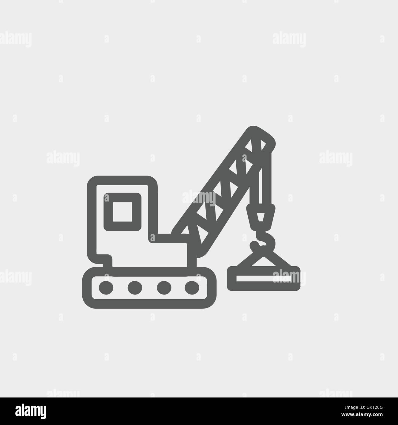 Bagger und kran Stock-Vektorgrafiken kaufen - Alamy