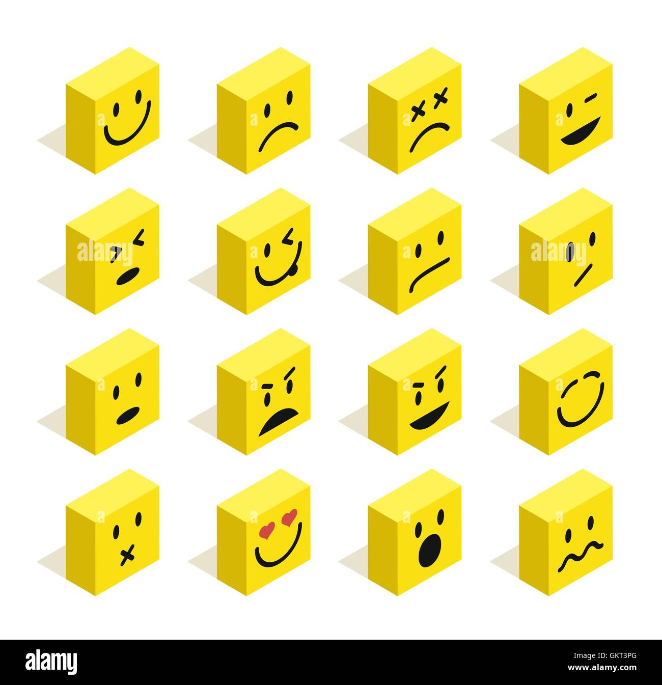 Emoji emoticon smiley vector set -Fotos und -Bildmaterial in hoher ...