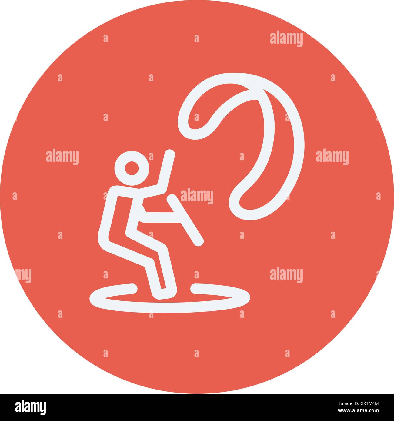 Kitesurf action Stock-Vektorgrafiken kaufen - Alamy