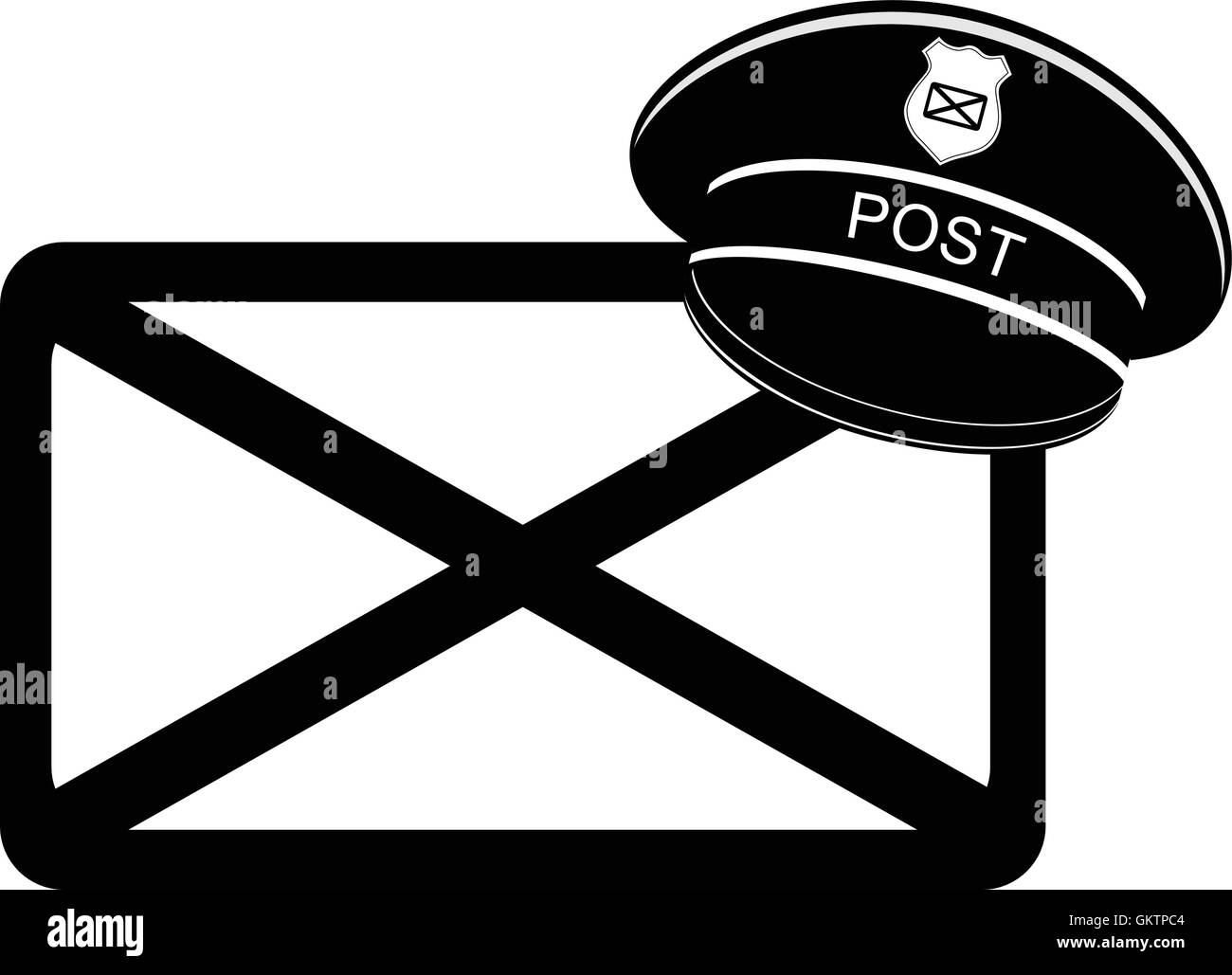 Postman cap Schwarzweiß-Stockfotos und -bilder - Alamy