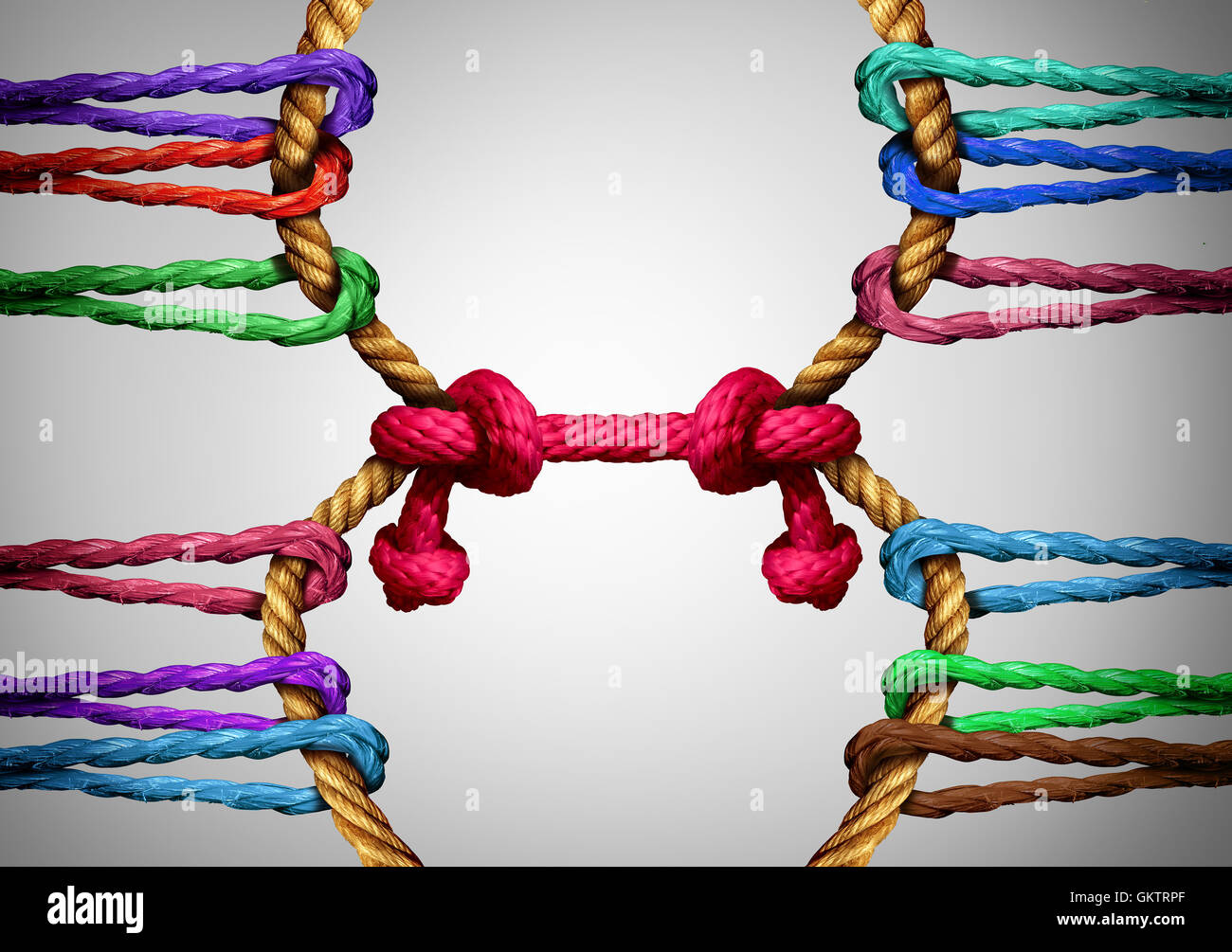 Management consulting und Verbindung Symbol als zwei verbundenen ...